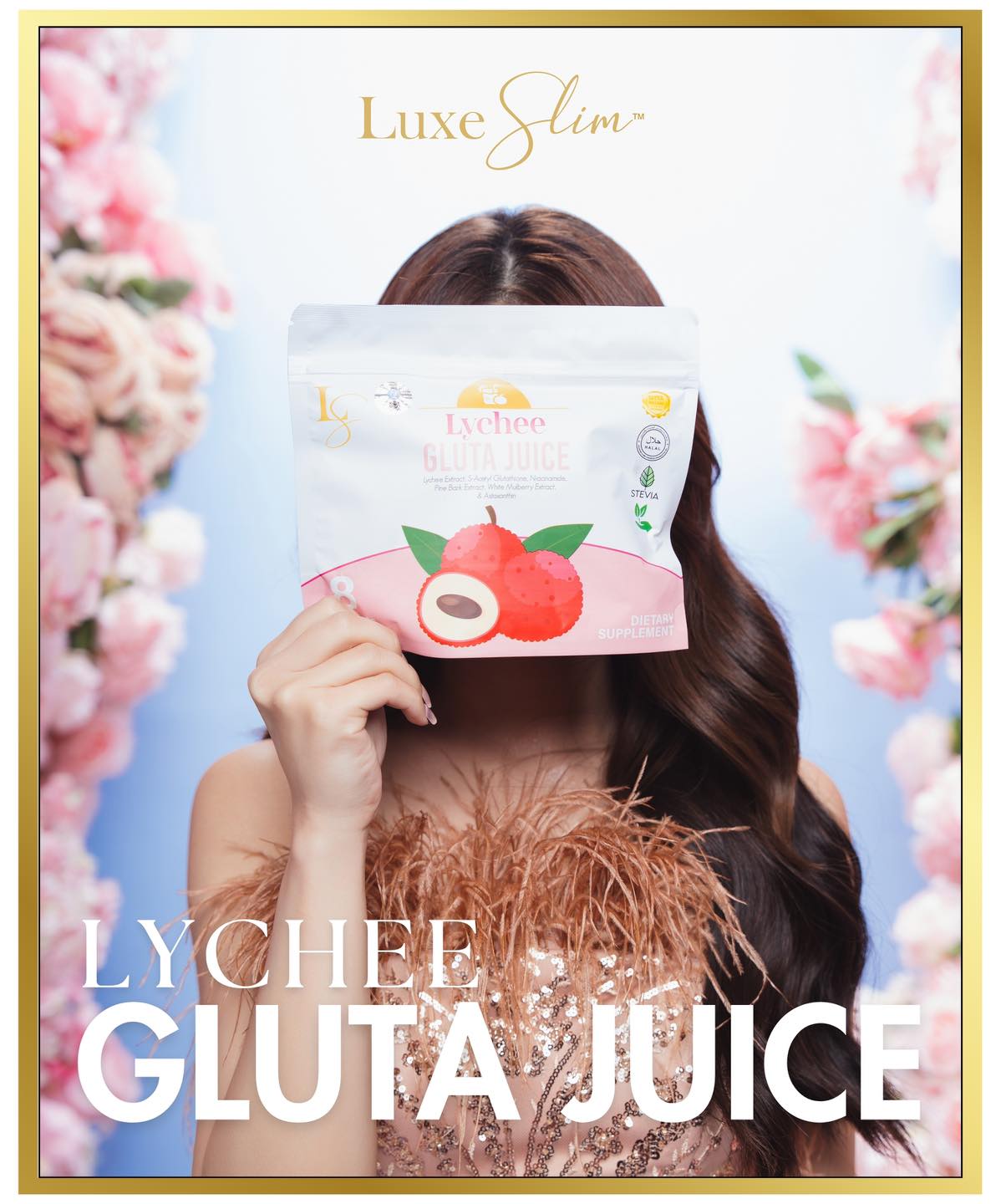 Luxe Slim Lychee Gluta Juice 8 sachets – RC Health & Beauty Australia