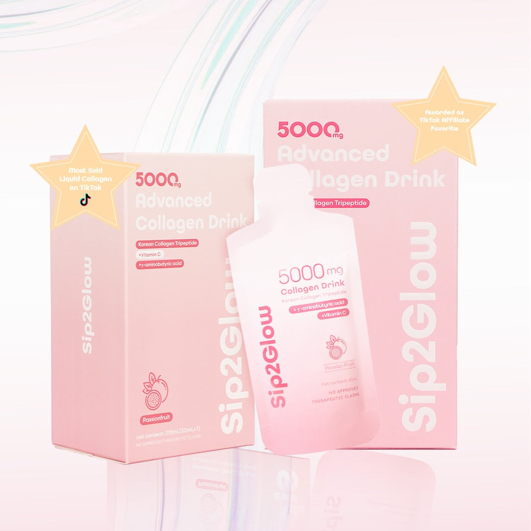 Sip2Glow Advanced Collagen Drink w/ Korean Collagen Tripeptide 7sachet ...