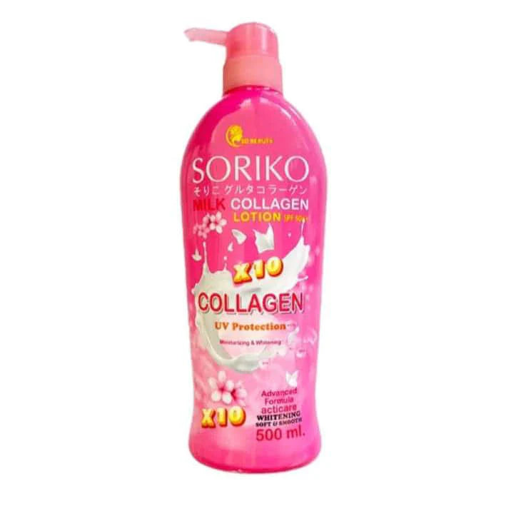 Soriko Milk Collagen Lotion SPF 50++ 500ml – RC Health & Beauty Australia