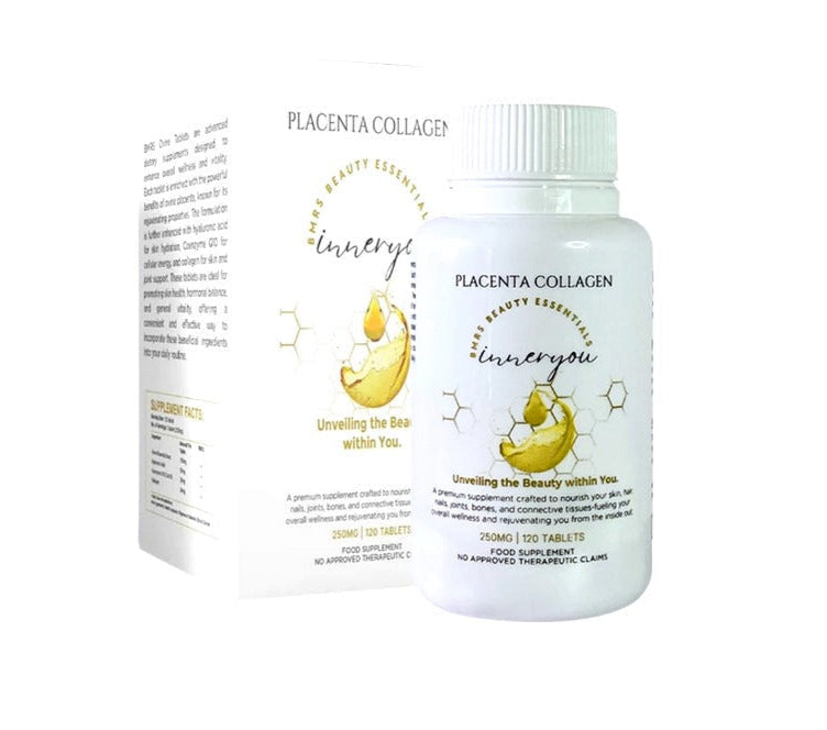 BMRS Beauty Essentials Placenta Collagen Tablets (250MG | 120 Tablets ...