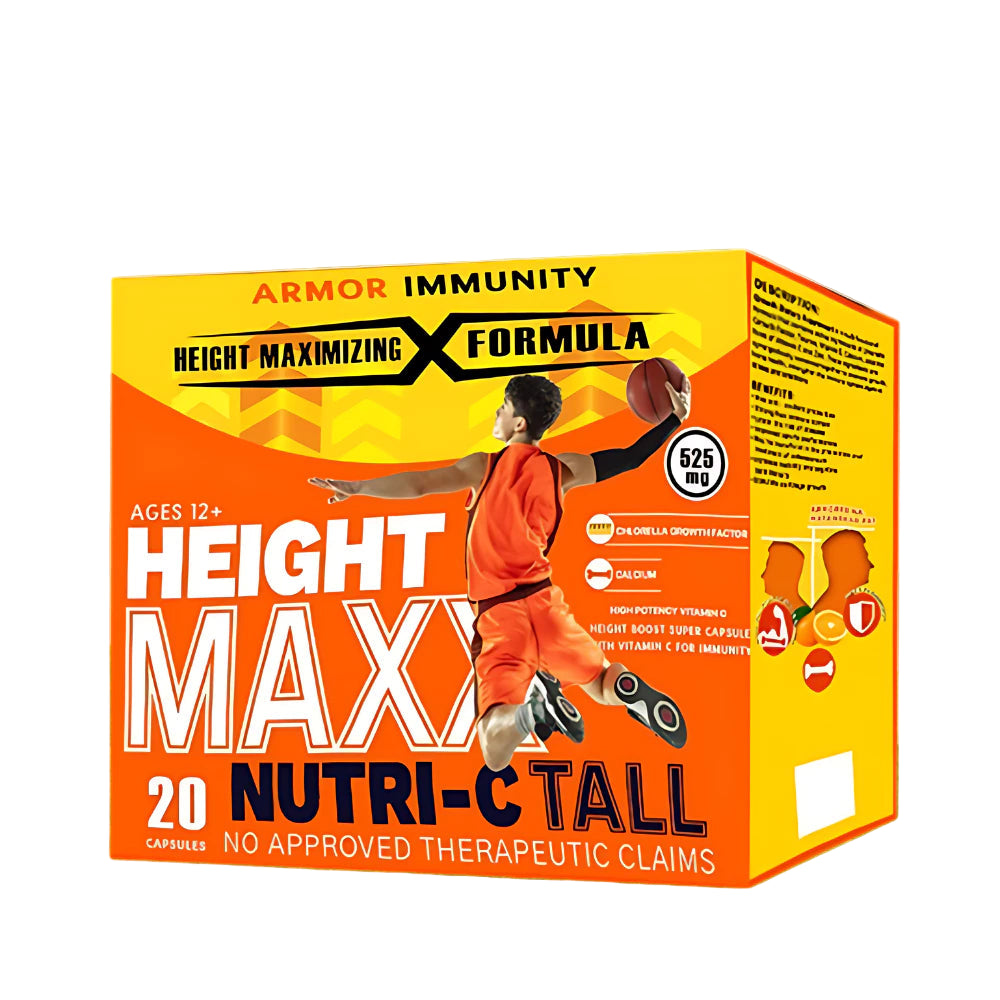 Height Maxx Nutri-C Tall Height Booster Capsules 20 capsules (525mg ...